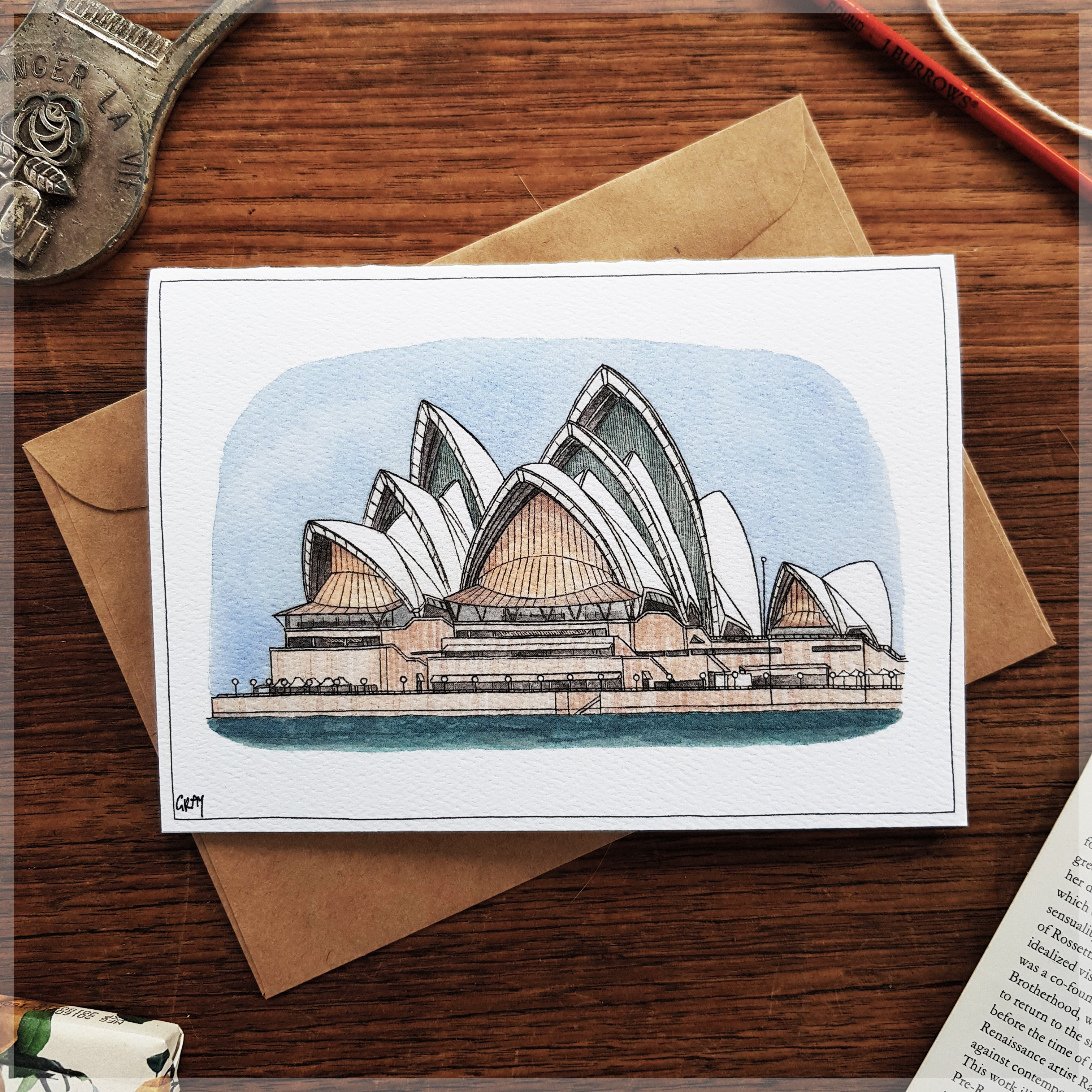 Sydney Opera House - Greeting Card – Erlenmeyer Art