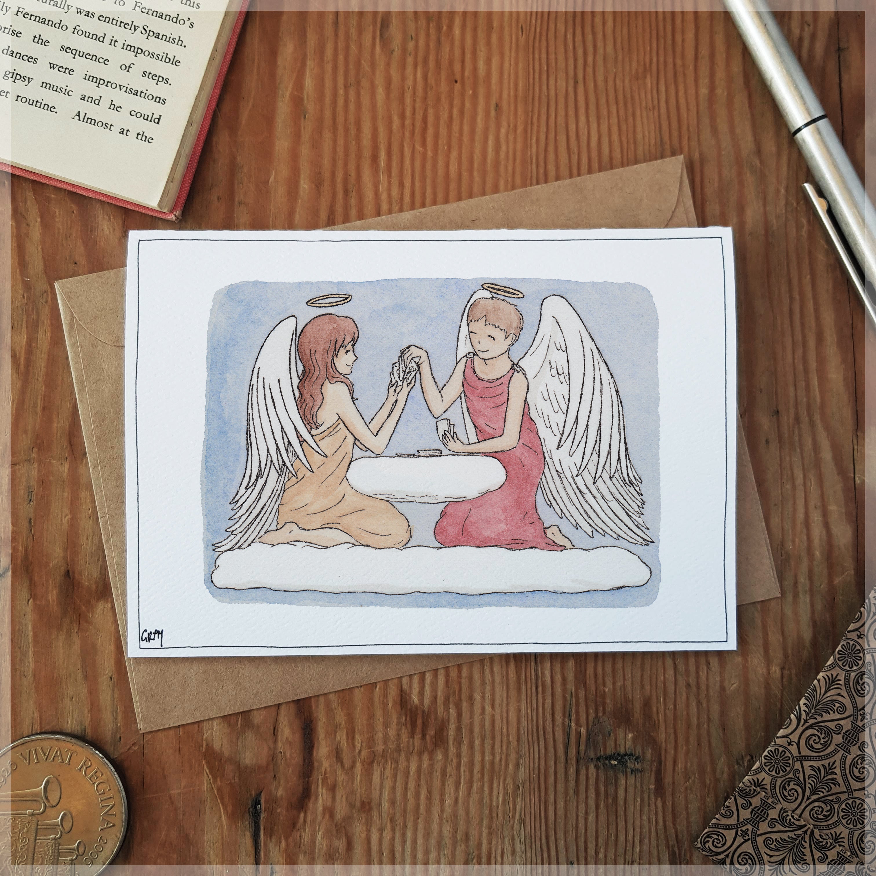 Go Wish! - Christmas Card – Erlenmeyer Art